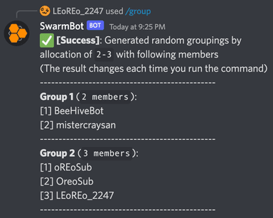 SwarmBot | Disocrd用パーティー管理Bot